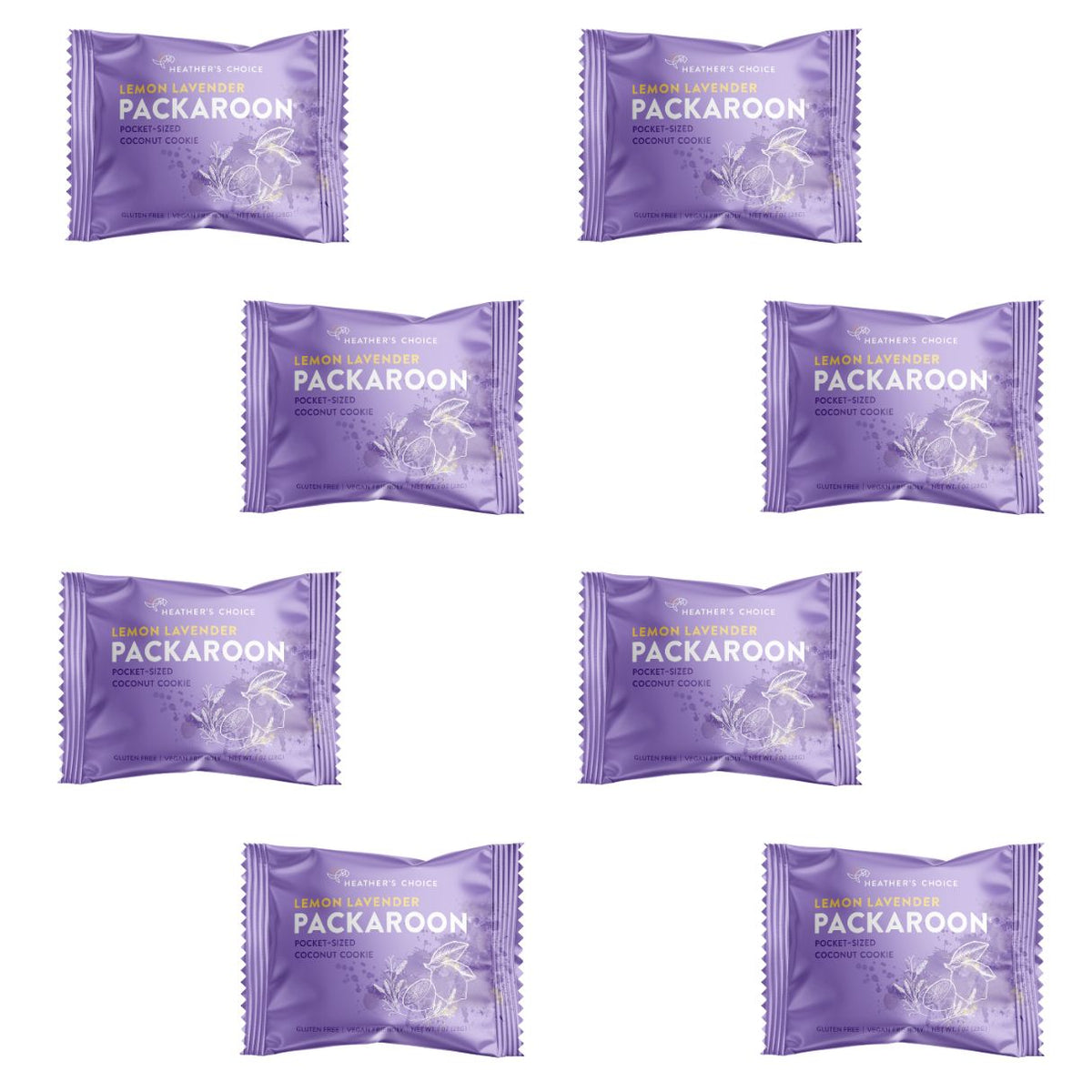 Lemon Lavender Packaroons® (Eight Pack)